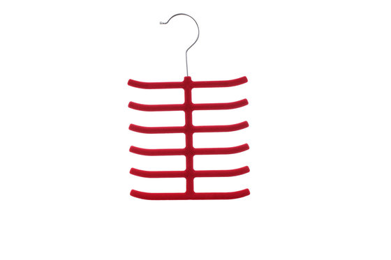 Six Layers Luxury Non - Slipping Velvet Flocked Clothes Hangers Organise Ties