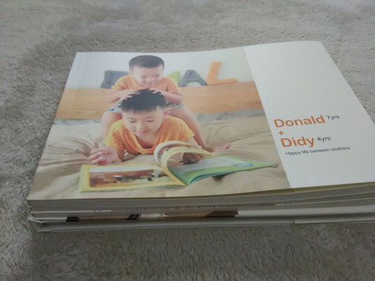 Cute 8x6 / 5x7 Professional Photo Album , White Painting Baby Photo Book