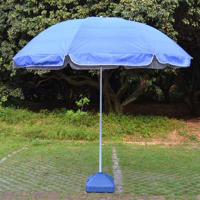 Masquez la protection solaire protégeant du vent de parapluie de plage de 8 nervures avec le GV de FCC de la CE ROHS de base en plastique