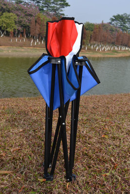 Logo de Pepsi imprimant les chaises de plage se pliantes grandes avec le cadre en acier enduit de poudre noire