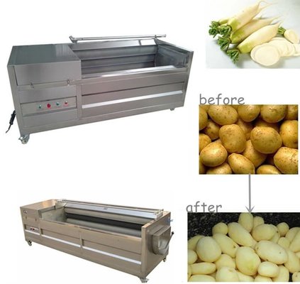 Industrial Ginger Washing And Peeling Machines For Vegetable Cleaning