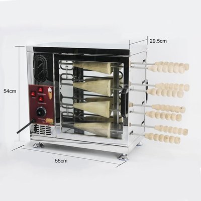 Lightweight Ice Cream Chimney Cake Machine 220v / 110v 50hz High Efficiency