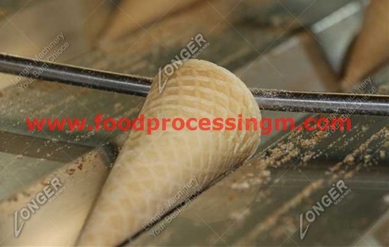 Low noise, High Capacity Waffle Cone Making Line for commercial industrial