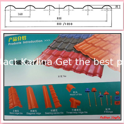ASA UPVC ABS Villa roof tile Synthetic resin roofing tile  sheet supplier