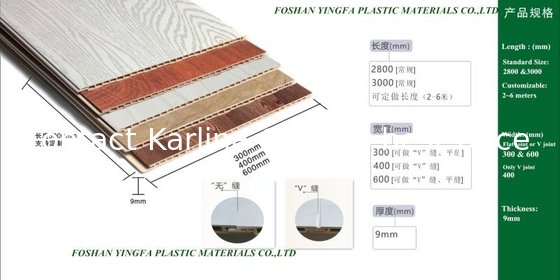 WPC ceiling sheet  wpc panels wpc wall sheet pvc celing sheet 600 type 300type supplier