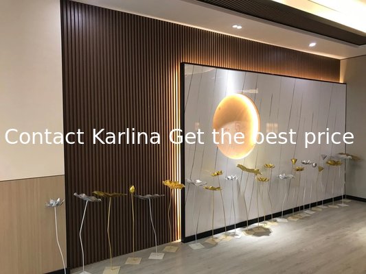 2021 new type big board for decoration PVC with Bamboo wood sheet WPC sheet use for Ceiling and Wall supplier