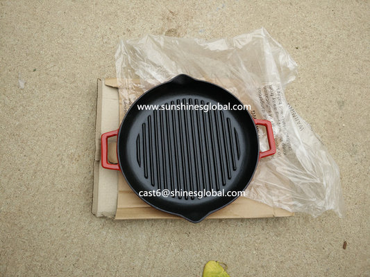 Enameled Cookware&Bakeware/Cast Iron Enamel Grill Pan &Skillet/Enameled Fry Pan