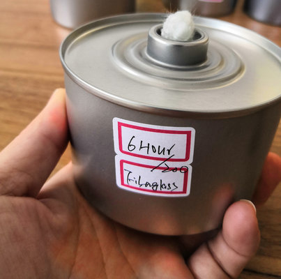 4 hour wick chafing fuel with fiberglass wick with ISO