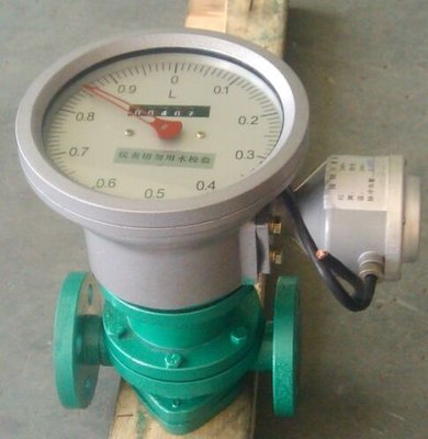 Heavy Oil Oval Gear Flowmeter , Wide Range Diesel Fuel Flow Meter