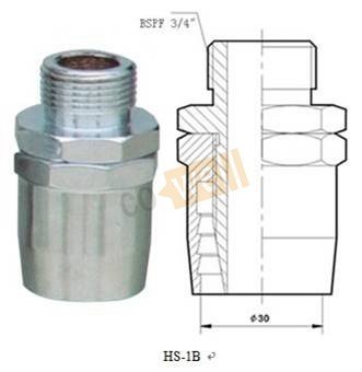 HS-1B Fuel Dispenser Parts Unrotary Hose Swivels For Fueling Dispensers