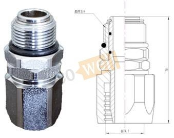 HS-2A Rotary 360 Degree Hose Swivels Fuel Dispenser Parts Bronze