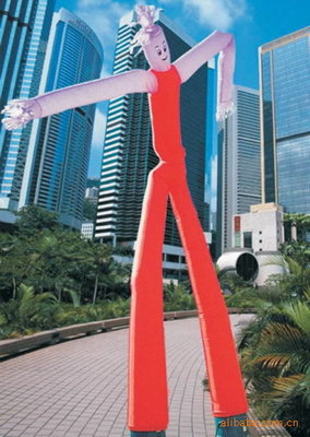 Professional Crazy Inflatable Arm Waving Balloon Man Sky Dancer , EN71