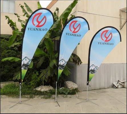 Outdoor Decorative Flags And Banners Stand Polyester Business Banners And Signs
