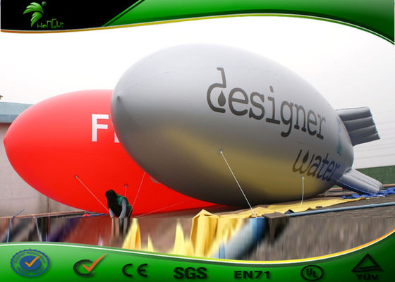 Amusement Park Giant Inflatable Zeppelin Advertising Tethered Blimp