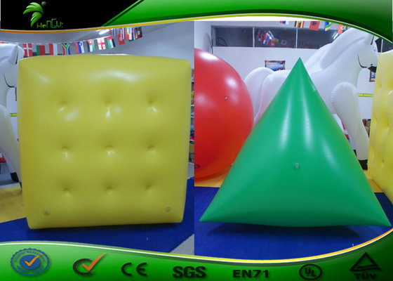 Eco - Friendly Inflatable Shapes , Non - Irritating Inflatable Cubes For Advertising