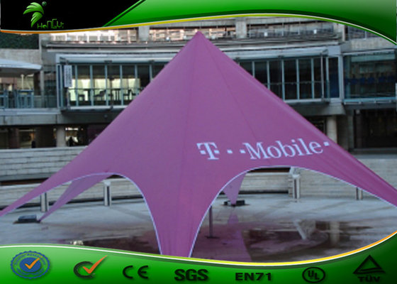 Fashionable Polyester Purple Star Shade Tent / Camping Shade Tent
