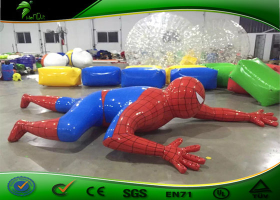 Amusement Park Red Cartoon Inflatable Spider Man / Inflatable Yard Toys