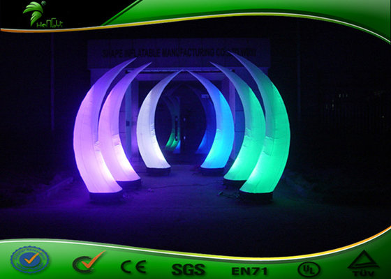 Colorful PVC Inflatable Lighting Decoration LED Cone ForEvent / Party / Wedding