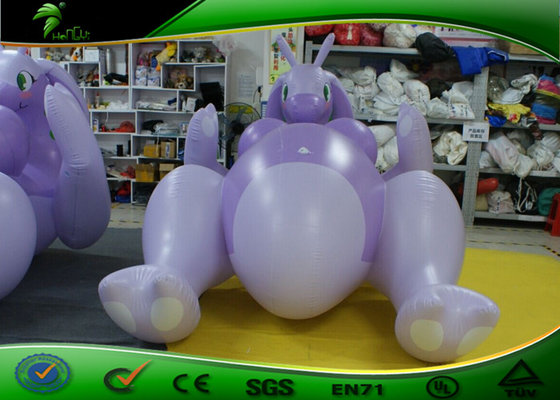 Professional Blow Up Cartoon Characters , Inflatable Laying Dragon Animals toys With UV Printing