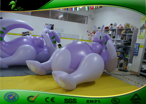 Inflatable Sea Dragon / Animal Toys Inflatable Laying Purple Dragon with 0.4mm PVC
