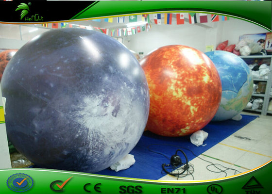 Large Inflatable Advertising Balloons , Inflatable Planet Balloon For Advertising