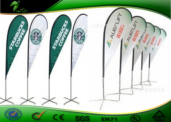 Durable Polyester Outdoor Advertising Flags And Banners For Promotion