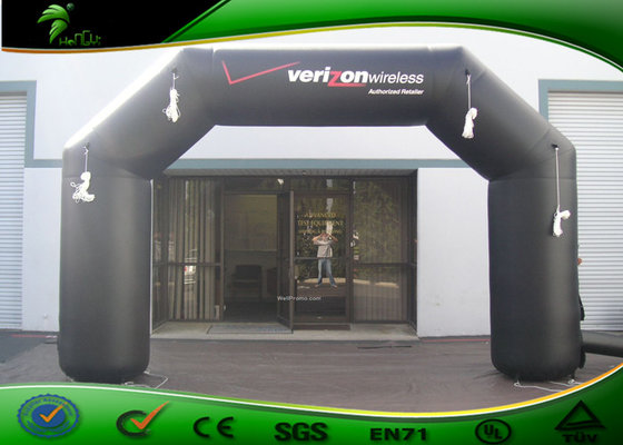 Giant Gray 4m Tall Inflatable Finish Line Arch For Race / Fantastic Inflatable Archways