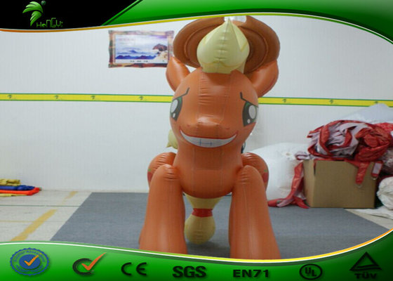 ODM Children Inflatable Cartoon Characters , Yellow Inflatable Horse Toy  For Kids