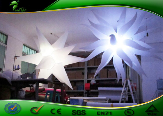 Custom  Inflatable Lighting Decoration Oxford Cloth Colorful Star Light