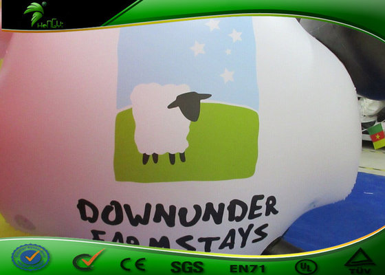 Advertising Exhibition Sheep Shaped Inflatable Farm Mascots With Logo Printing