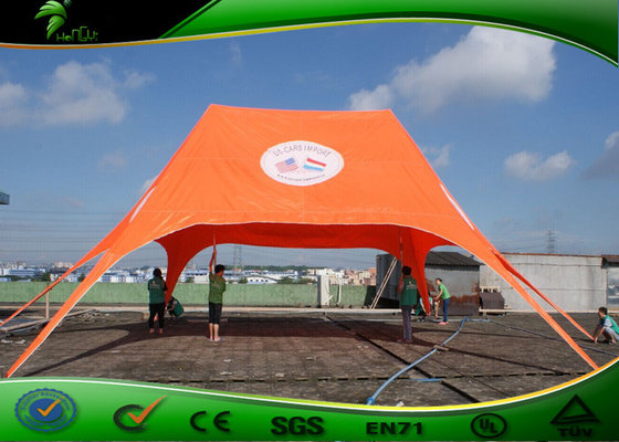 Rust Retardant High Peak Star Shaped Tent / Marquee Tent Approved EN-71