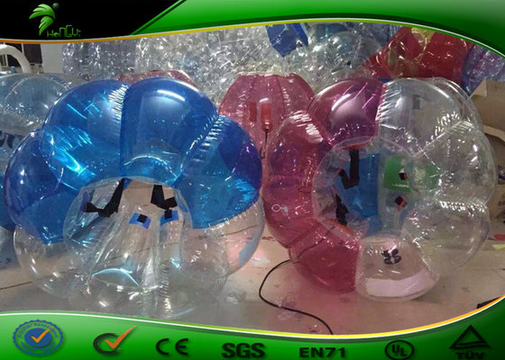 Red / Blue PVC 0.6mm Inflatable Human Ball , Inflatable Bumper Ball Soccer