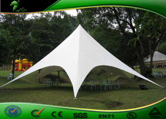 Custom White Camping Star Shade Tent , UV Resistance Star Marquee