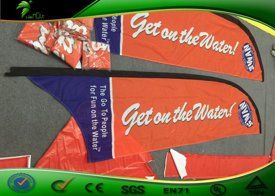 Outdoor Flag Banners For Beach Event Printed Teardrop Advertising Flags