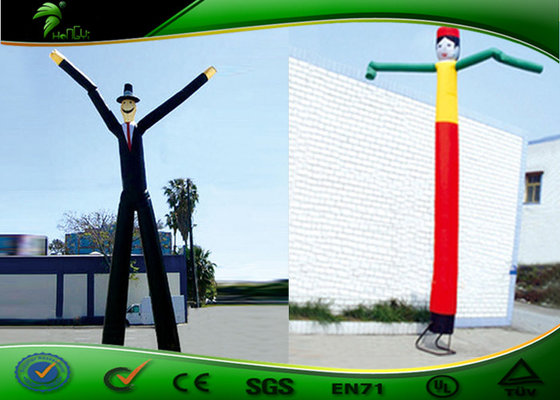 Black Oxford Cloth Inflatable Air Dancers , 6mH Inflatable Sky Dancer