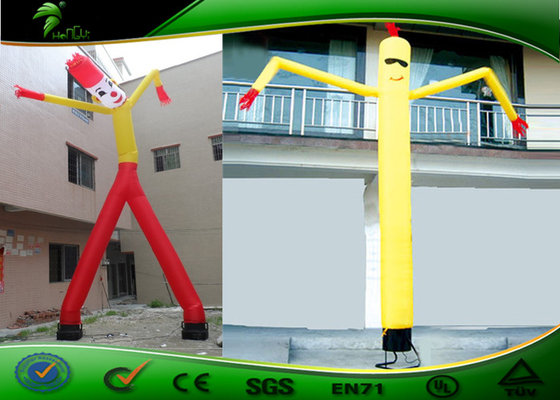 Digital Printing 10mH Inflatable Air Dancers , Inflatable Wavy Arm Guy
