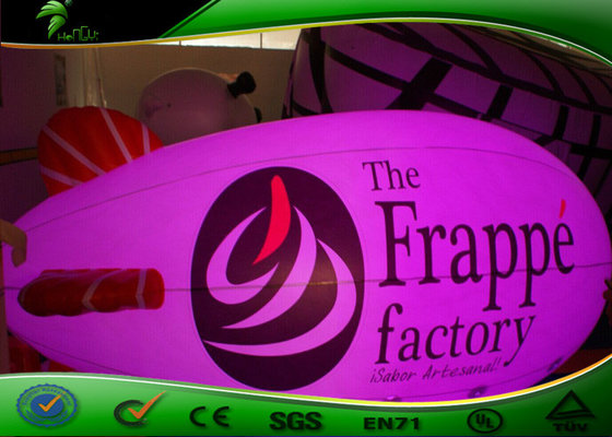 Color Changing Helium Inflatable Blimp Balloon Size Customised / Inflatable Advertising Products