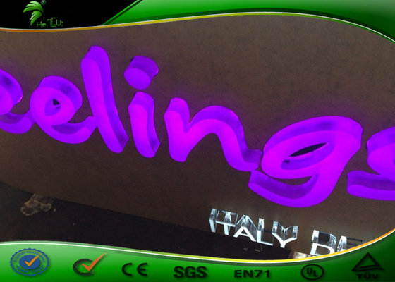 Acrylic Led Light Sign Board / Acrylic Sign Display For Outdoor Channel