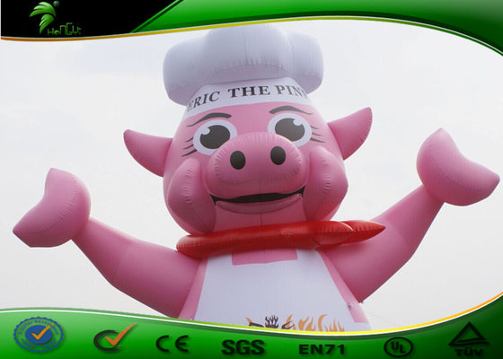 Eco - Friendly Large Advertising Inflatable Pig Balloon For Exhibition