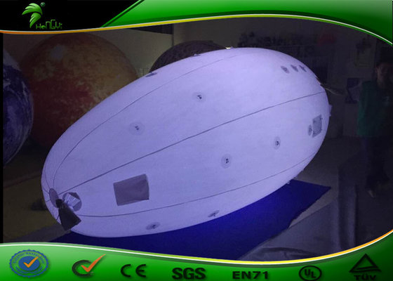 Promotional Backyard Fun 4M Inflatable Blimp White Advertising Airship
