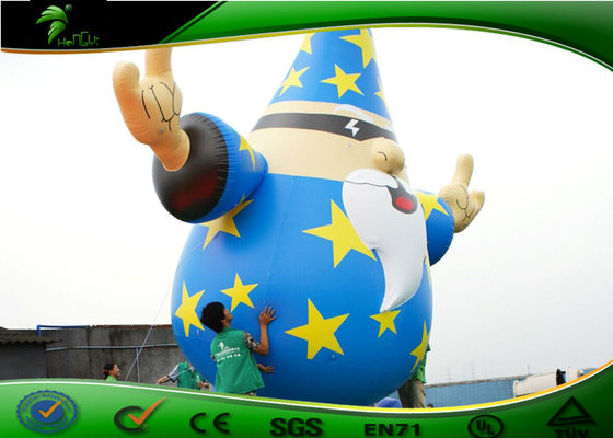 Eco - Friendly Blue Inflatable Special Shapes Balloons Strong PVC 0.18mm