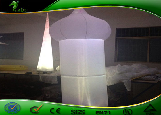 3m Tall  Inflatable Lighting Decoration Inflatable Cone With LED Light