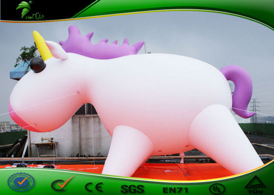Strong PVC Pink Pig Shaped Inflatable Advertising Balloons With Digital Printing