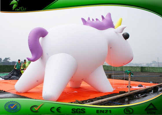 Strong PVC Pink Pig Shaped Inflatable Advertising Balloons With Digital Printing