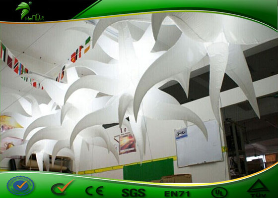 Oxford Cloth Star Shaped Inflatable Lighting Decoration With Inside Blower