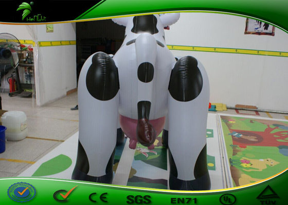 Children Inflatable Cartoon Characters , Inflatable Farmyard Animal Dairy Cow
