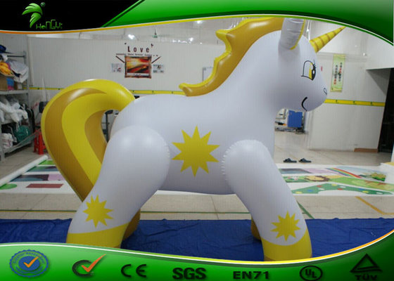 Giant Inflatable Cartoon Characters 2m Height Colorful PVC Inflatable Unicorn Toy