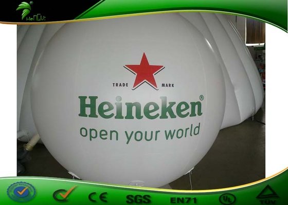 2m Diameter Inflatable Advertising Balloons , Rental Business Helium Balloon for Advertising