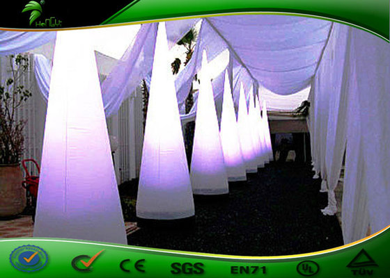 Beautiful Inflatable Lighting Decoration , Inflatable Party Decoration LED Cone