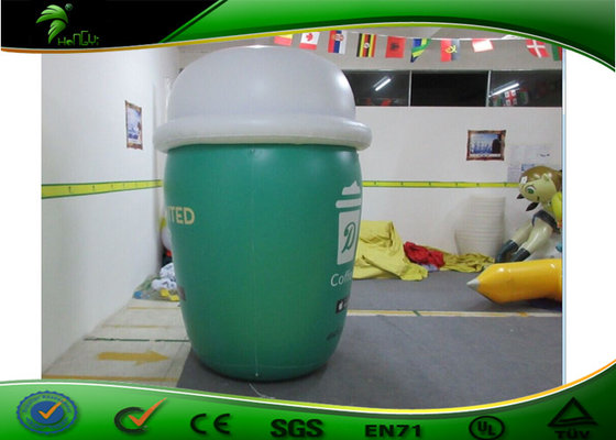 Durable Inflatable Advertising Balloons 2m Height Green Inflatable Bottle
